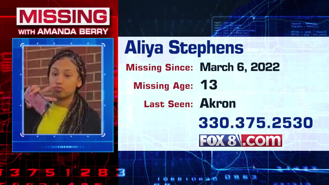Missing: Aliya Stephens – Fox 8 Cleveland WJW